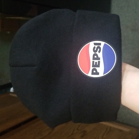 Pepsi | Accessories | Pepsi Black Rubber Pepsi Logo Hat | Poshmark